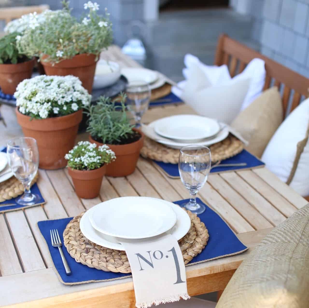 Simple Neutral Summer Table Setting – Cambridge Home Company